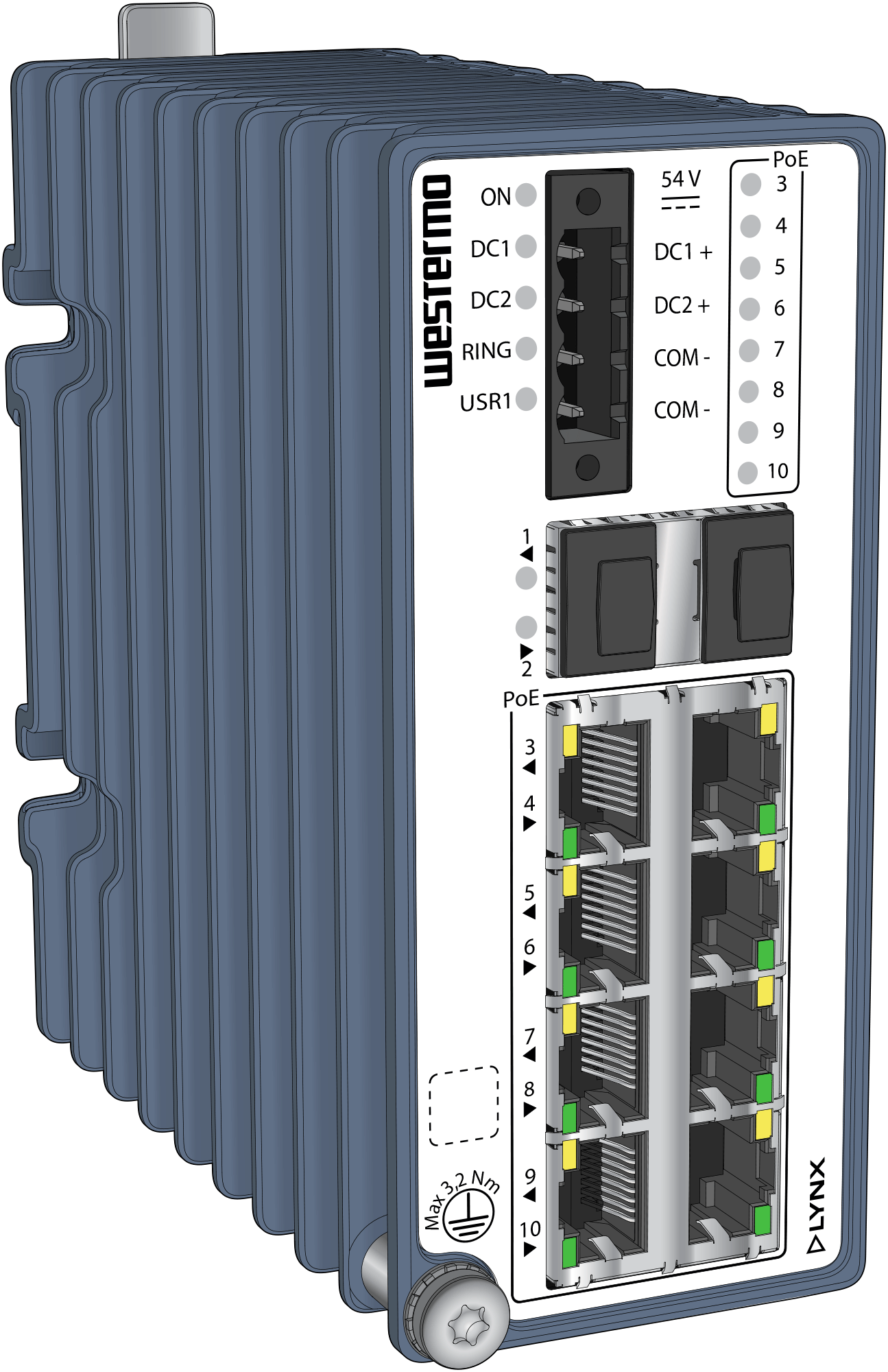 Support for Lynx-3510-F2G-P8G-LV Layer 2 PoE Switch ᐅ Westermo