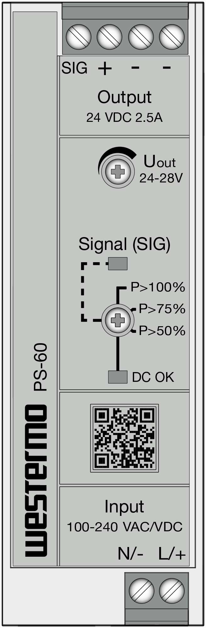 Support for PS-60 DIN-Rail Power Supply ᐅ Westermo
