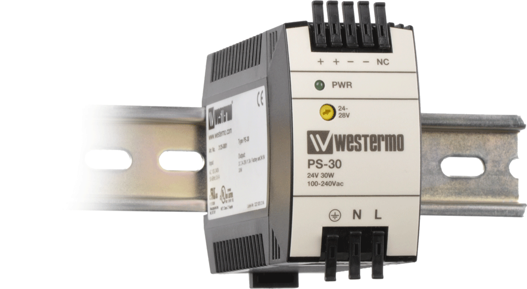 Support for PS-30 DIN-Rail PSU ᐈ Westermo